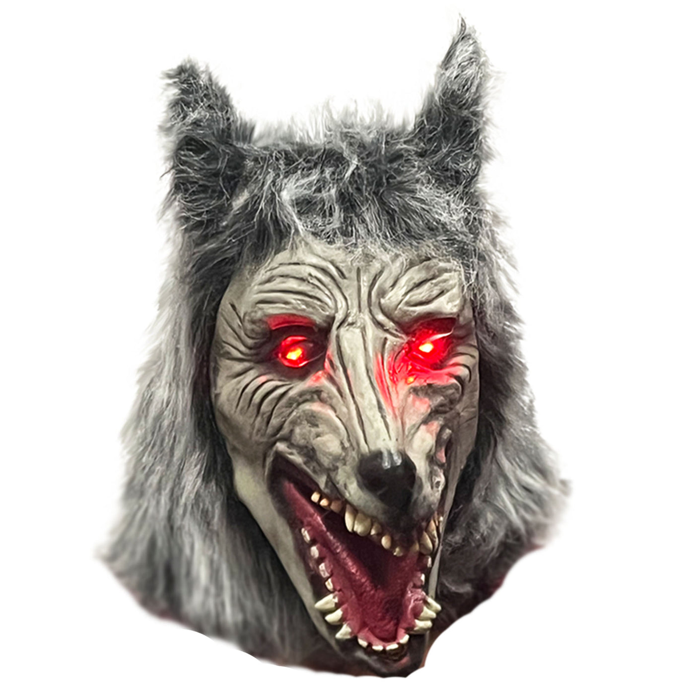 Childrens Kids Glowing Werewolf Wolf Fancy Dress Costume & Mask 7-14 Y ...